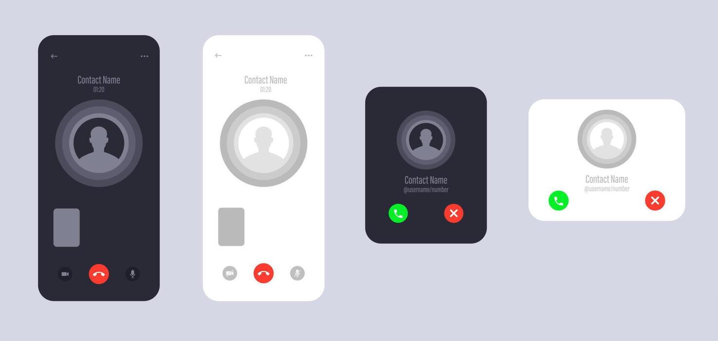 Video Call Interface Vector Art, Icons, and Graphics for Free Download