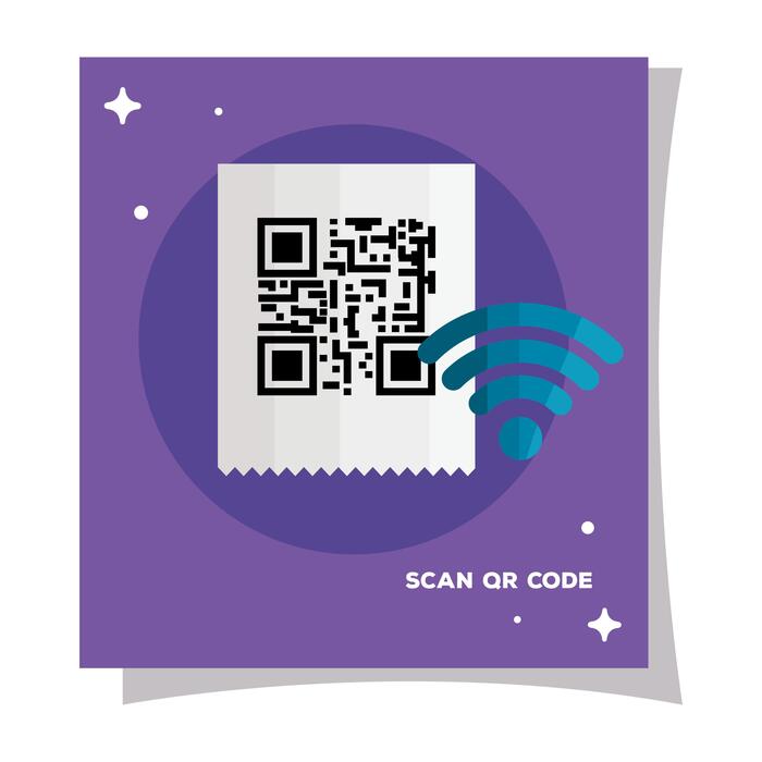 qr code receipt paper vector design 4832698 Vector Art at Vecteezy
