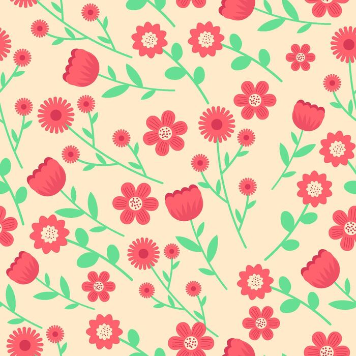Spring Pattern Vector Art, Icons, and Graphics for Free Download