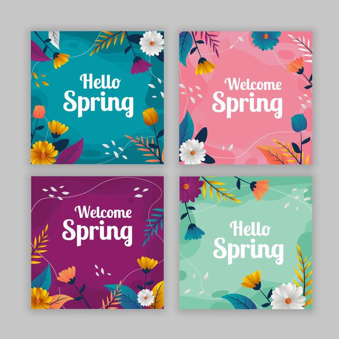 Spring Collection Vector Art, Icons, and Graphics for Free Download