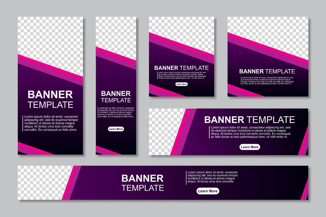 Web Banner Set Vector Art, Icons, and Graphics for Free Download