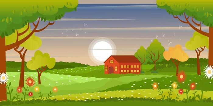 A spring background 4986049 Vector Art at Vecteezy