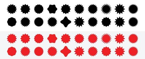 Red Starburst Vector