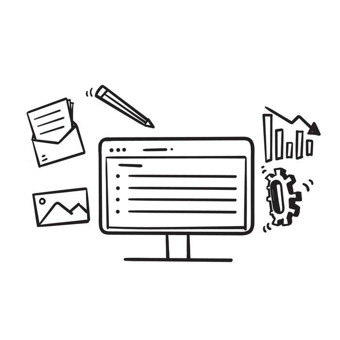 Hand Drawn Computer Vector Art, Icons, and Graphics for Free Download