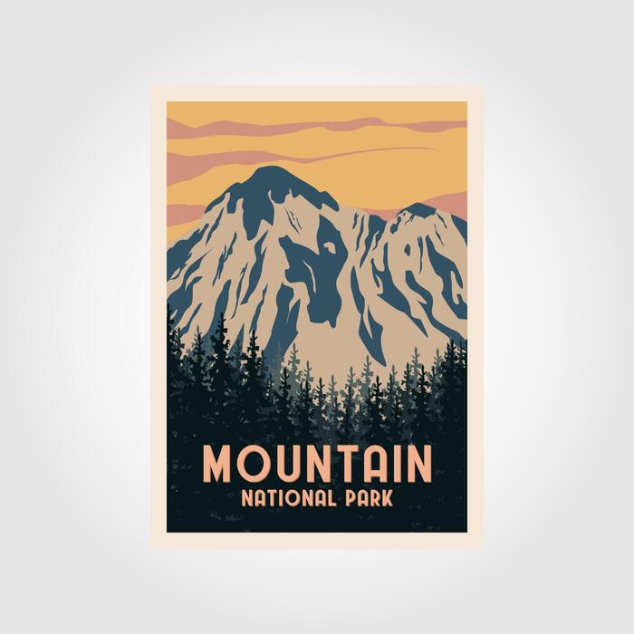 Glacier National Park Vector Art, Icons, and Graphics for Free Download