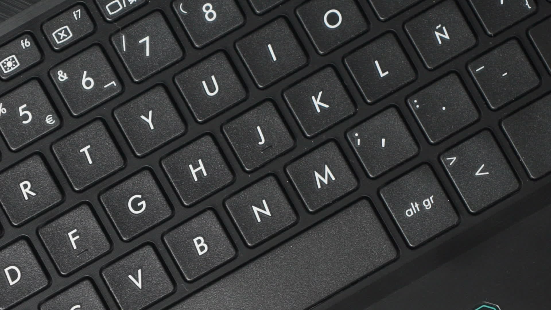 Close-Up Of Black Computer Keyboard With Rotational 5152890 Stock Video ...