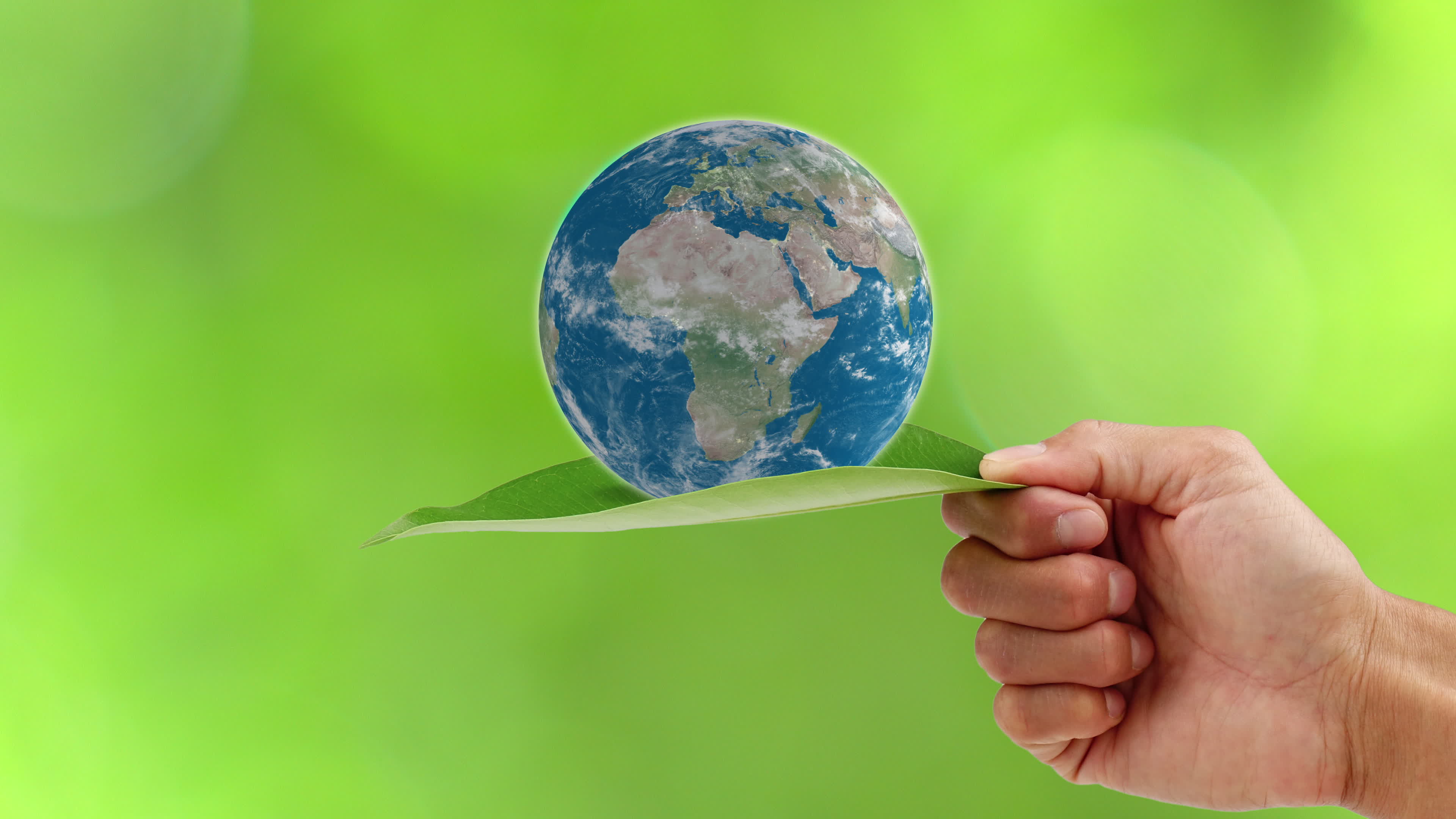 hand holding the earth , ecology earth day. 5166770 Stock Video at Vecteezy