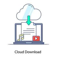 A flat icon of cloud data, cloud with arrows 5192409 Vector Art at Vecteezy