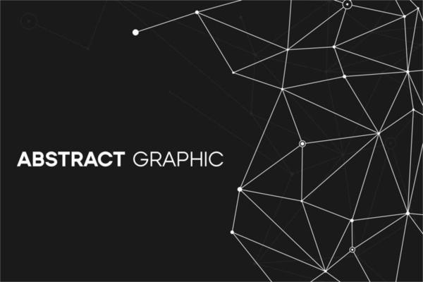 Geometric Plexus Line Node Background Black Abstract Pattern For Web