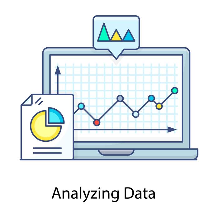 Analyzing Data Vector Art, Icons, and Graphics for Free Download