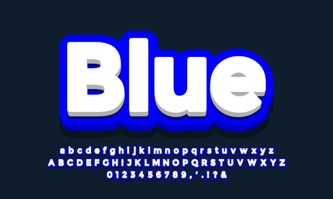 Blue Font Vector Art, Icons, and Graphics for Free Download
