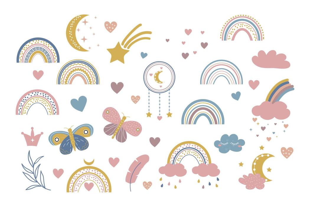 Rainbow Vector Art, Icons, and Graphics for Free Download