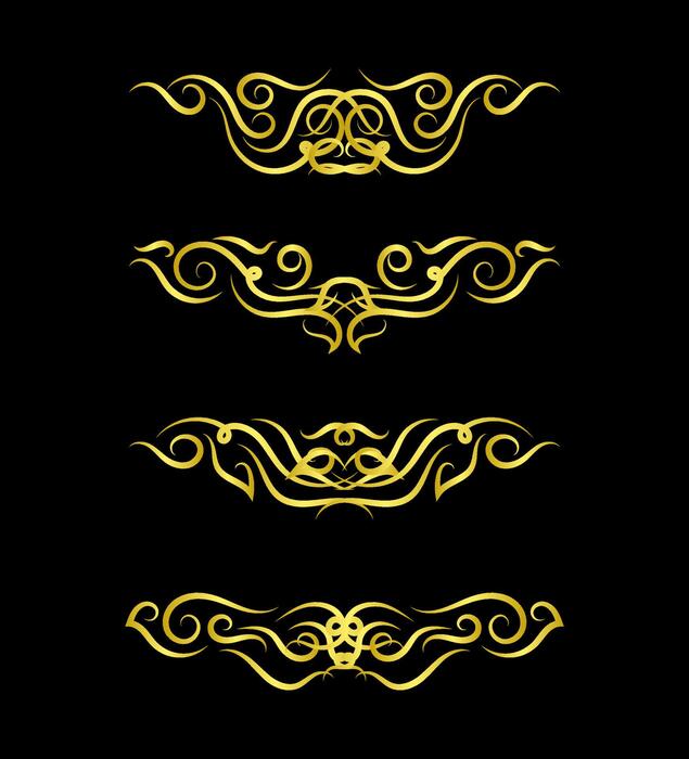 Gold Elements Vector Art, Icons, and Graphics for Free Download