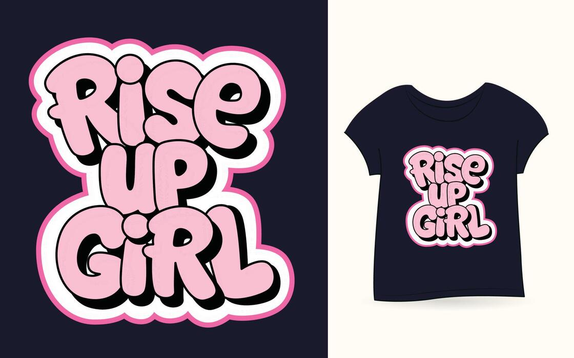 Girl Slogan Vector Art, Icons, and Graphics for Free Download
