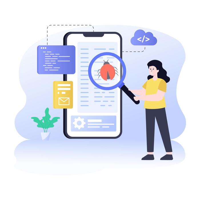 Mobile Application Testing Vector Art, Icons, and Graphics for Free ...