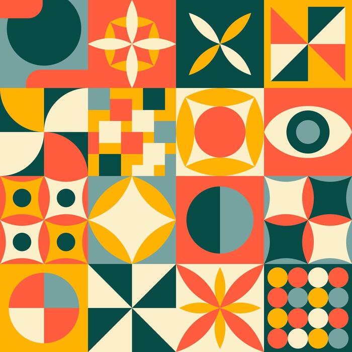 Retro Circle Pattern Vector Art, Icons, and Graphics for Free Download