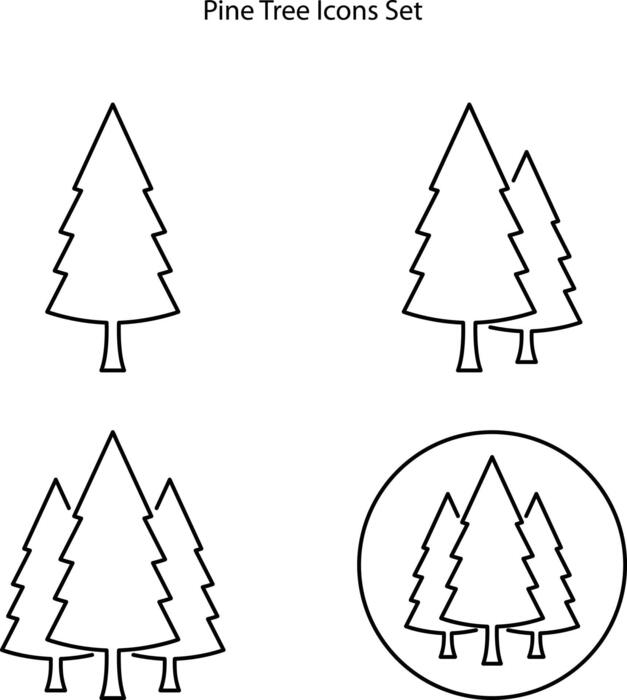 Pine Tree Icon Vector Art, Icons, and Graphics for Free Download