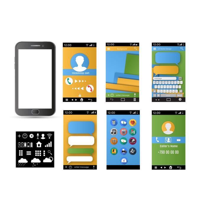 Android Mockup Vector Art, Icons, and Graphics for Free Download