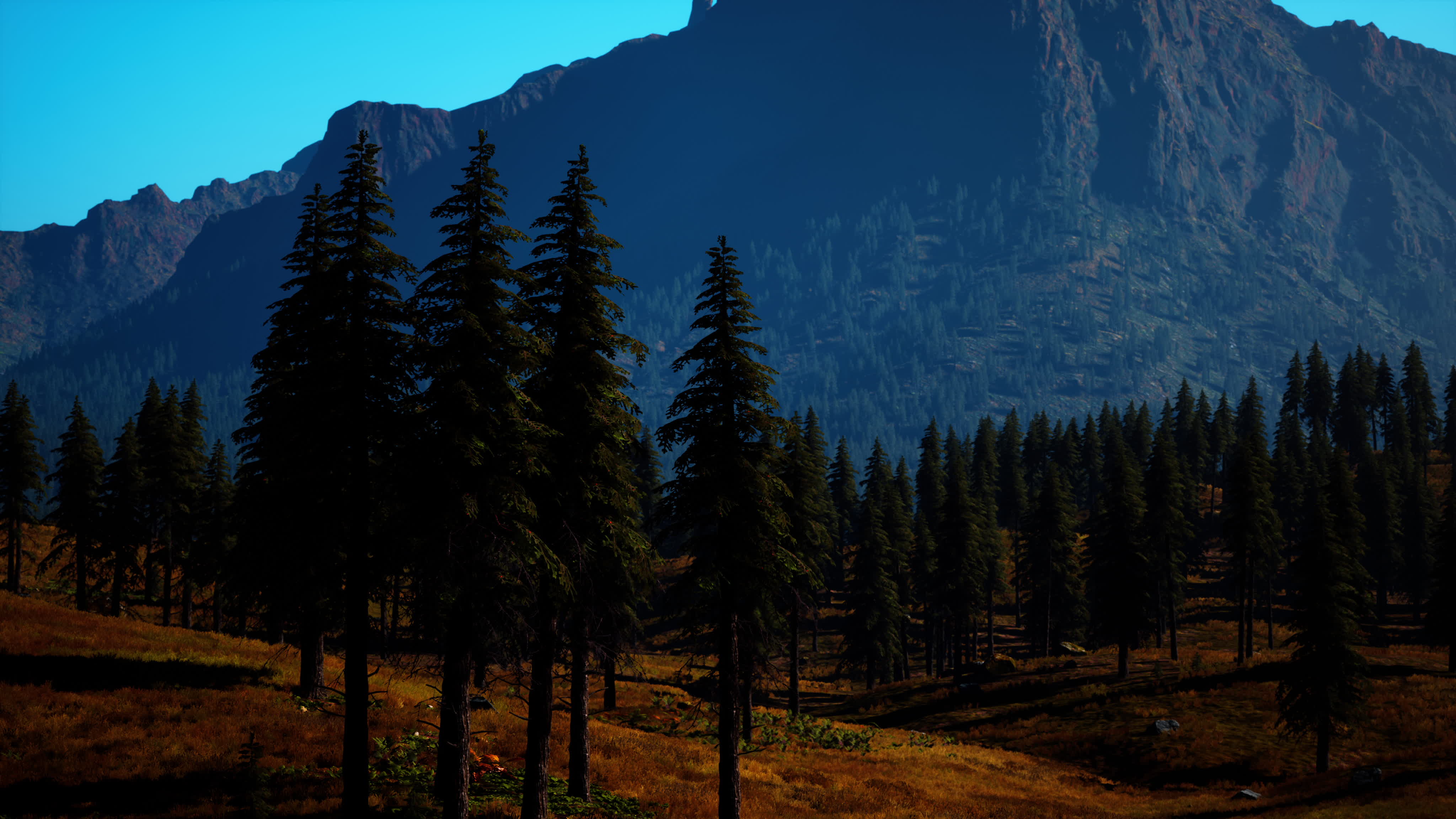 Landscape view of the mountain range with trees in the fall 5514495 ...