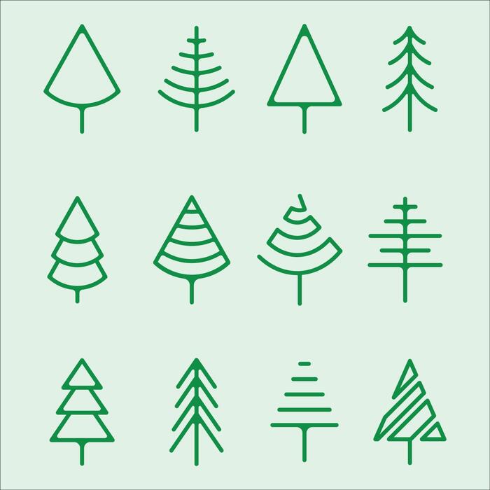 Minimalist Trees Vector Art, Icons, and Graphics for Free Download