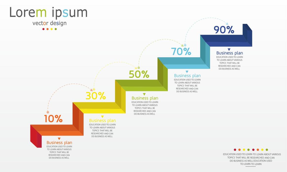 Step Chart Vector Art, Icons, and Graphics for Free Download