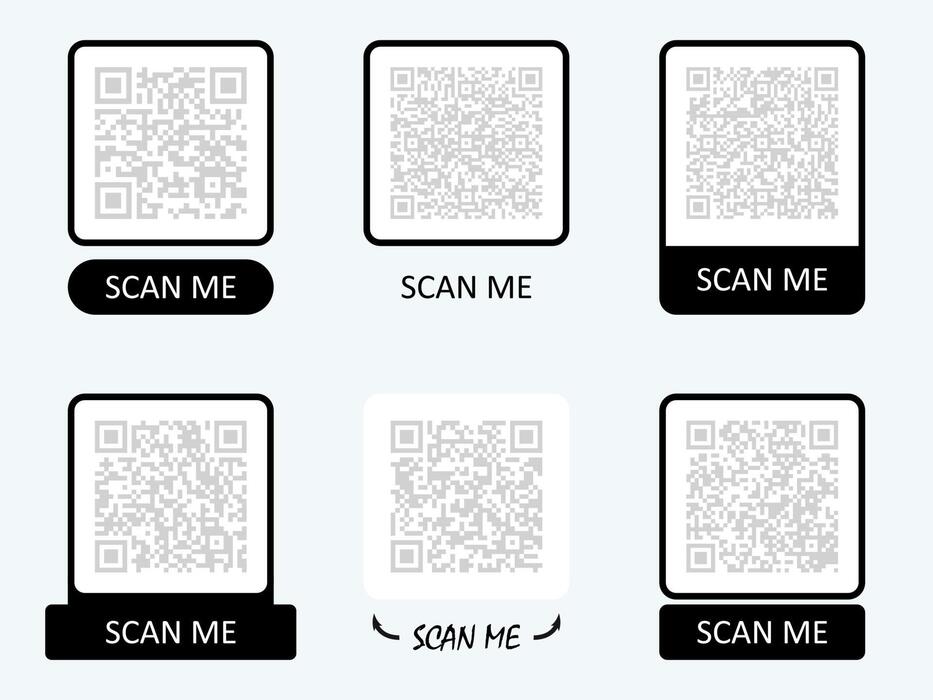 Qr Code Frame Vector Art Icons And Graphics For Free Download