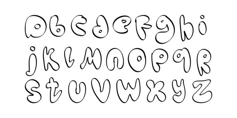 Bubble Letters Vector Art Icons And Graphics For Free Download