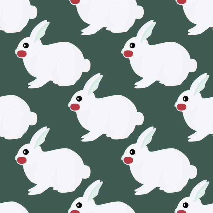 Rabbit Seamless Pattern Vector Art, Icons, and Graphics for Free Download