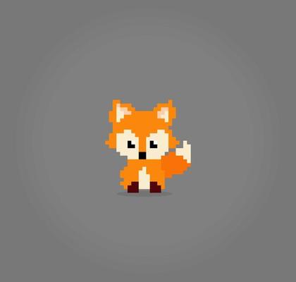 Pixel Fox Vector Art, Icons, and Graphics for Free Download