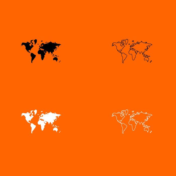 Flat World Map Vector Art, Icons, and Graphics for Free Download