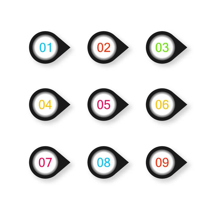 Black Numbers Vector Art, Icons, and Graphics for Free Download