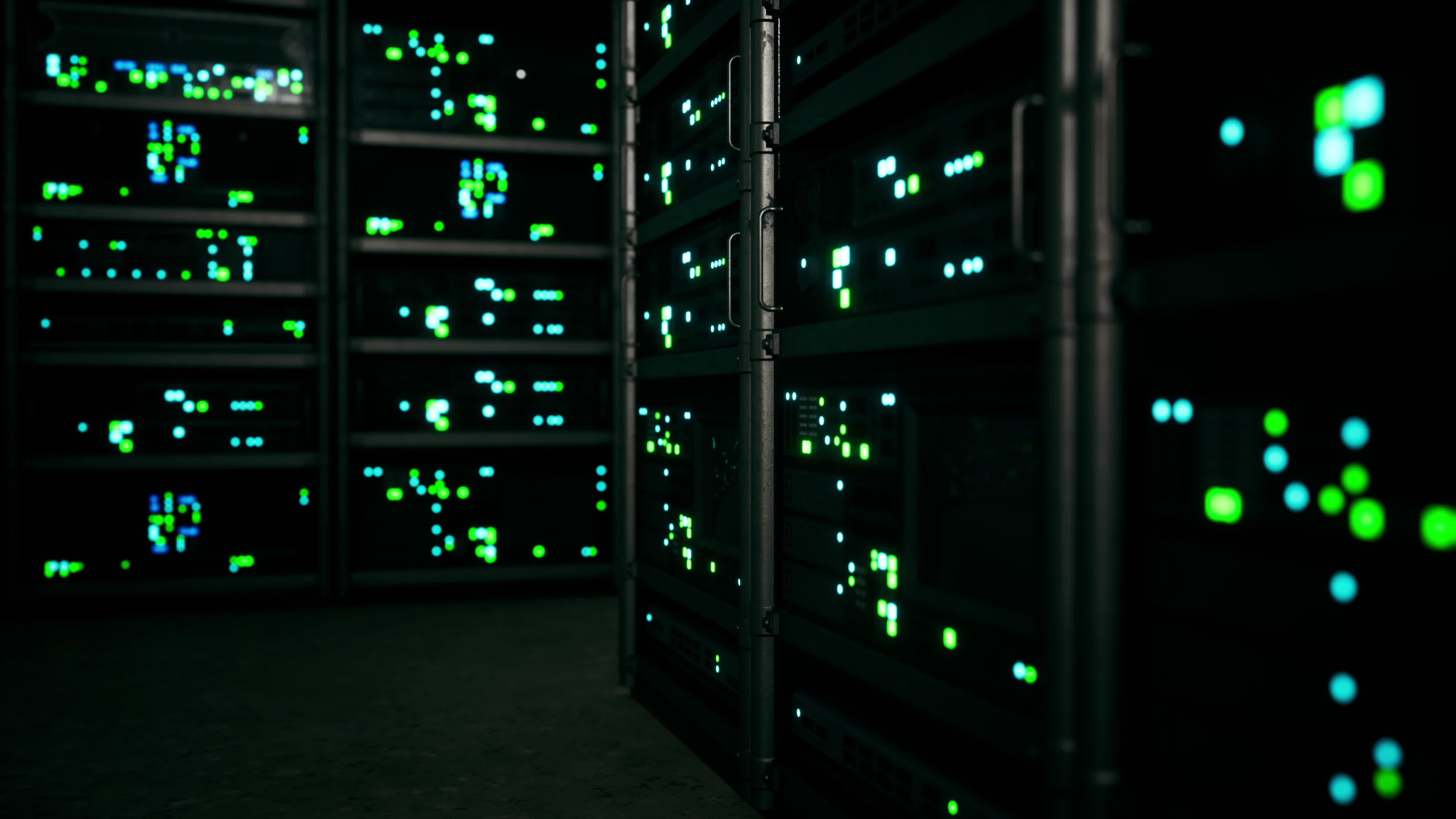 modern server room with supercomputers light 5922640 Stock Video at Vecteezy