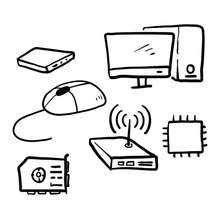 Computer Components Vector Art, Icons, and Graphics for Free Download