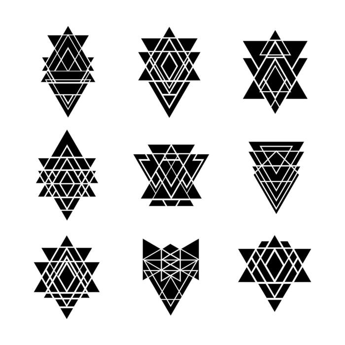 Geometric Tattoo Vector Art, Icons, and Graphics for Free Download