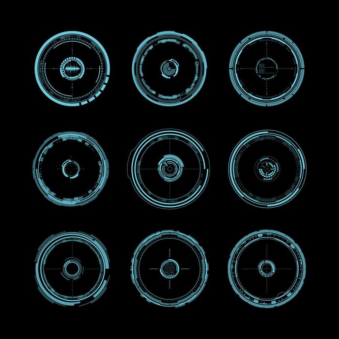 Futuristic Hud Elements Vector Art, Icons, and Graphics for Free Download