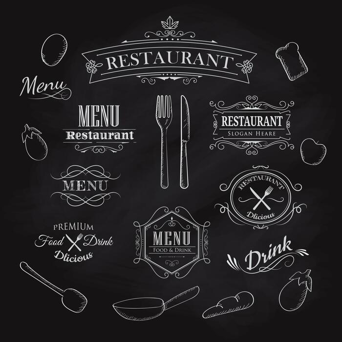 Restaurant Elements Vector Art, Icons, and Graphics for Free Download