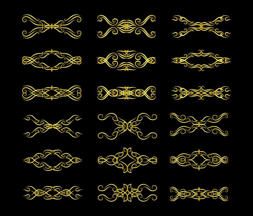 Gold Elements Vector Art, Icons, and Graphics for Free Download