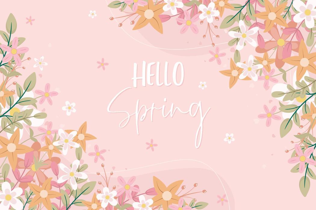 Pink Spring Flowers Vector Art, Icons, and Graphics for Free Download
