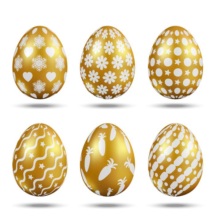 Golden Easter Egg Vector Art, Icons, and Graphics for Free Download
