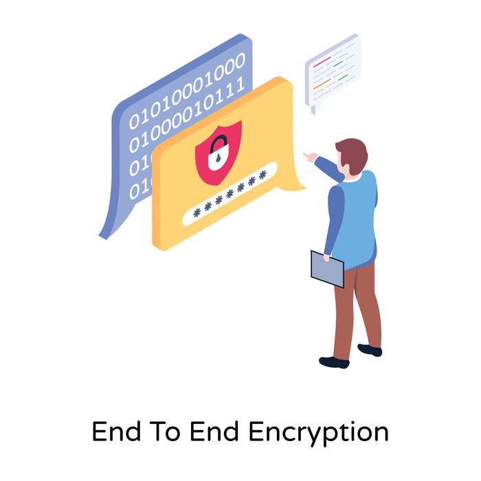 End To End Encryption Vector Art, Icons, and Graphics for Free Download