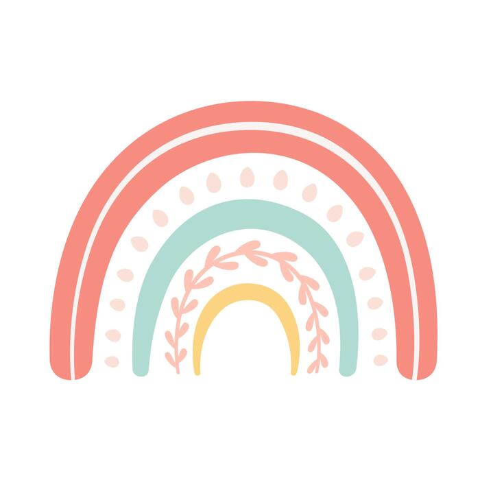 Bohemian Rainbow Vector Art, Icons, and Graphics for Free Download