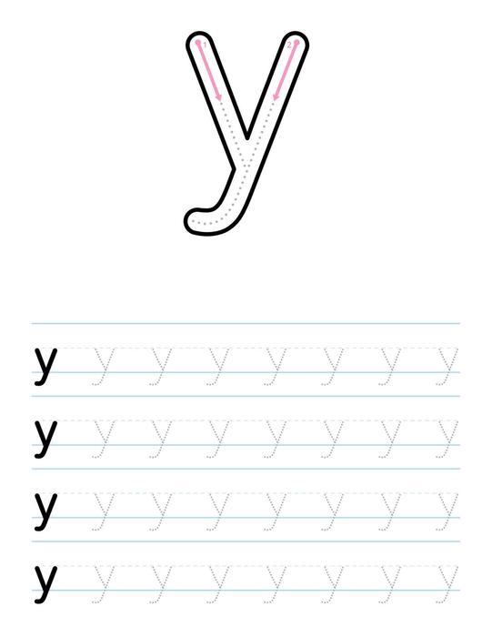 Letter Y Tracing Vector Art, Icons, and Graphics for Free Download