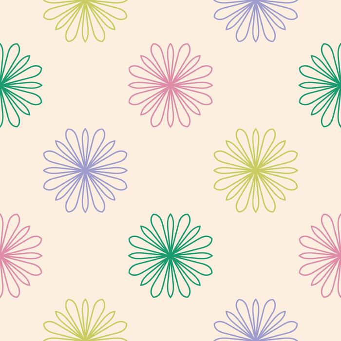 Flower Line Pattern Vector Art, Icons, and Graphics for Free Download