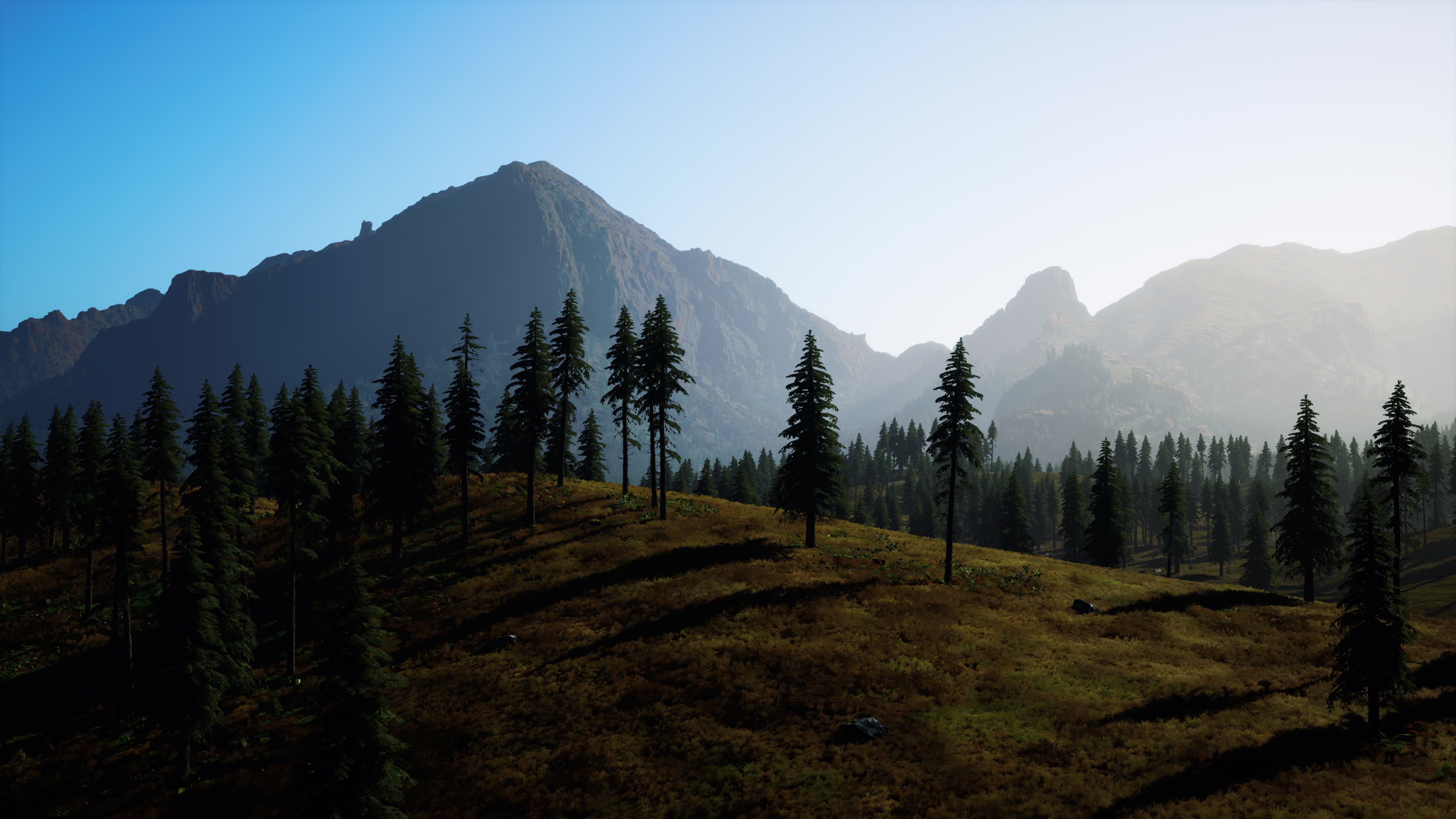 Landscape view of the mountain range with trees in the fall 6192099 ...