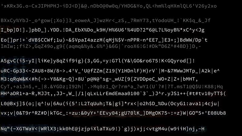 Futuristic screen display of streaming data and digital light - Loop ...