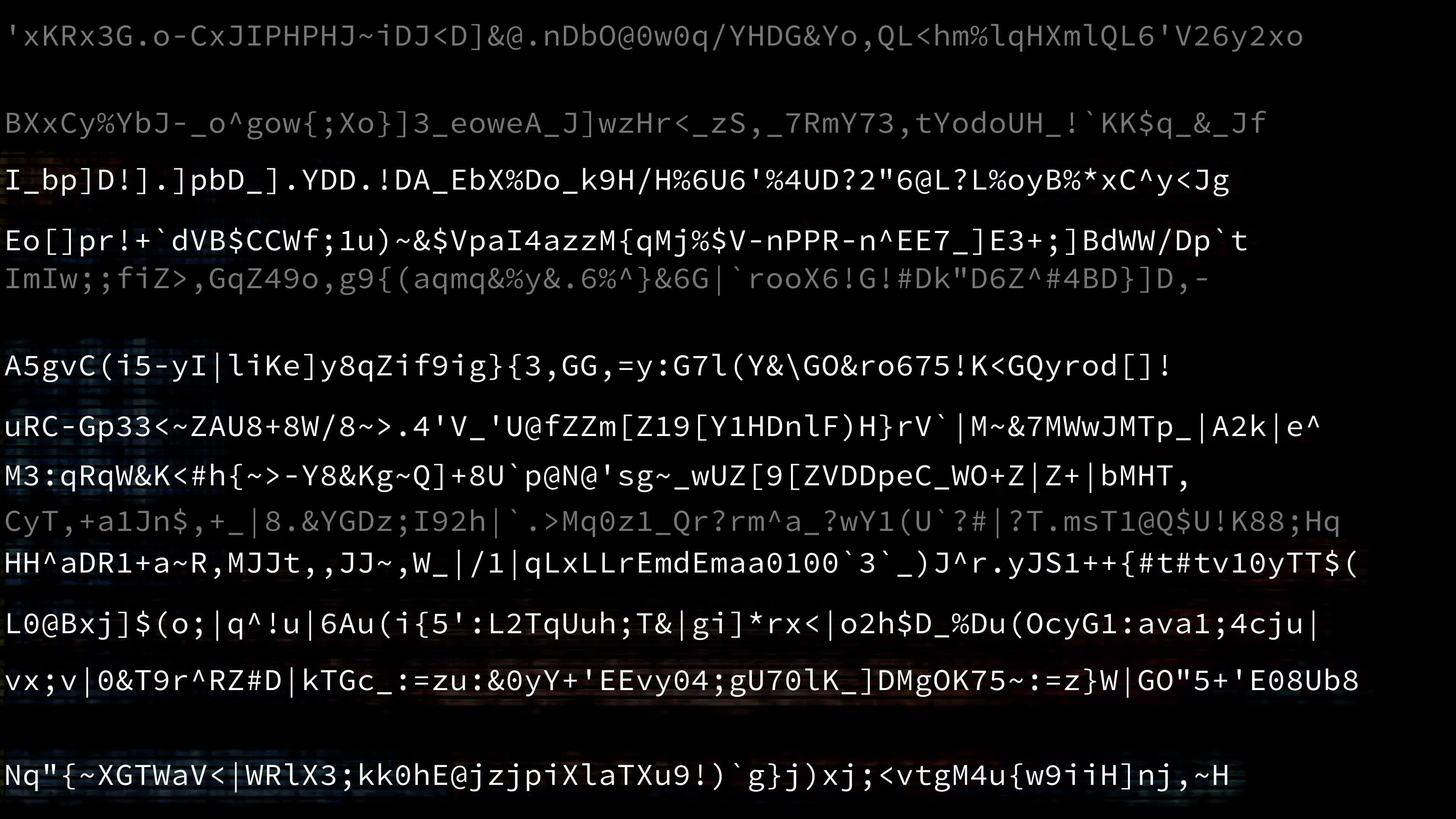 Futuristic screen display of streaming data and digital light - Loop ...