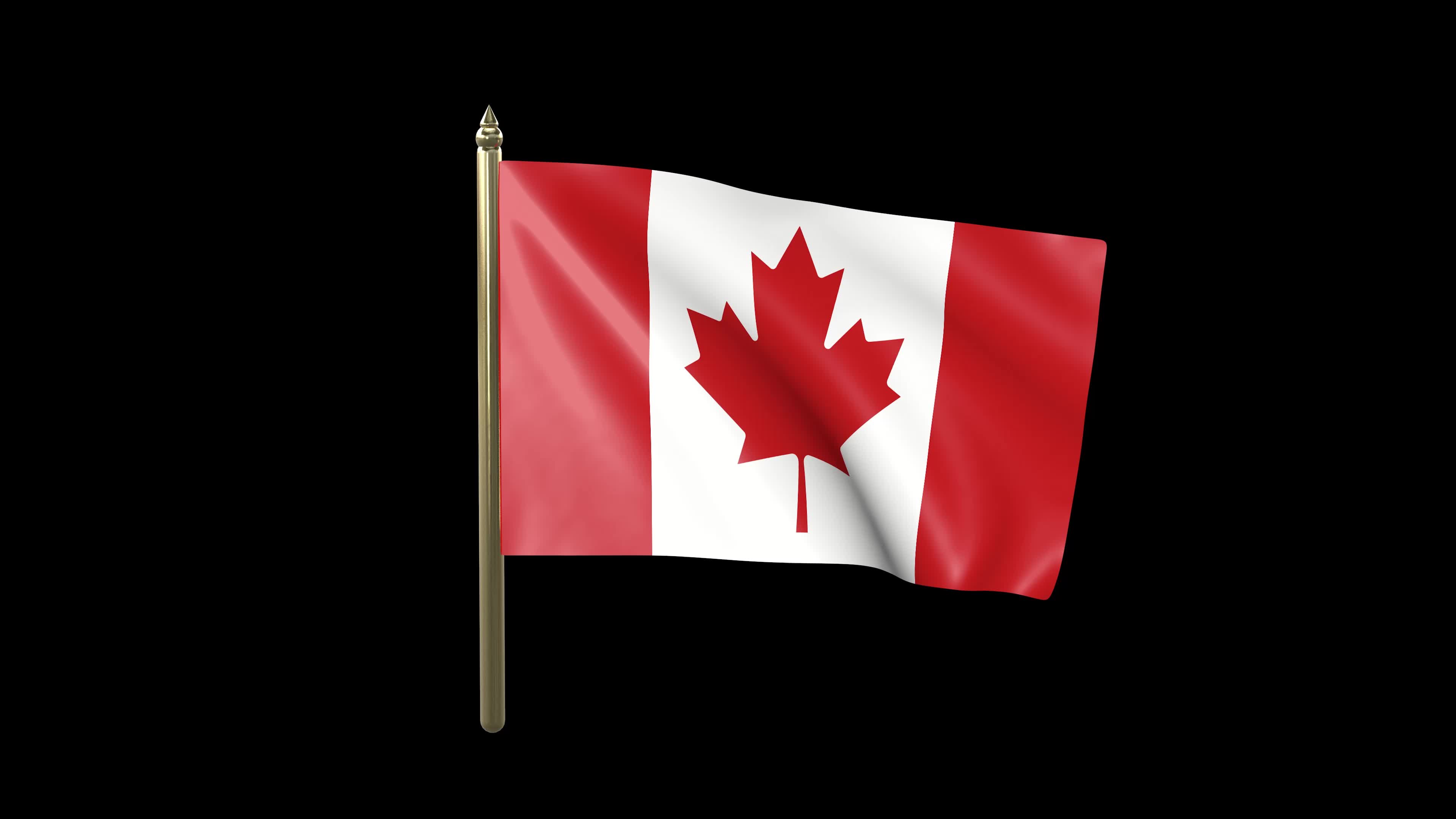 Canadian Flag Moving Animation