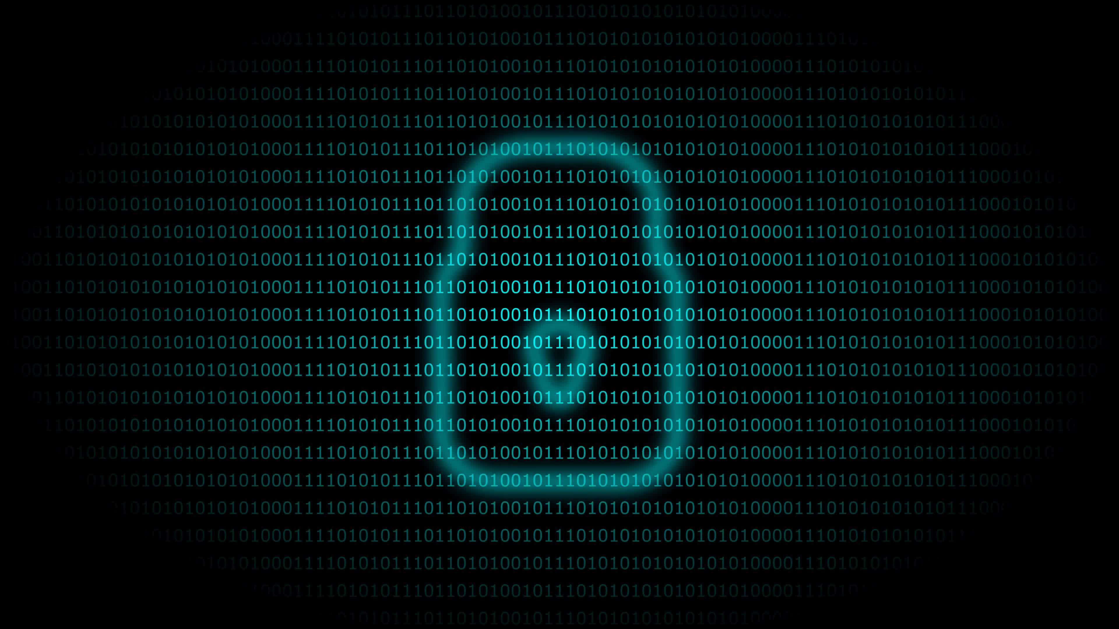 Cyber Security Of Digital Data Network Protection Binary Code And Padlock Connectivity