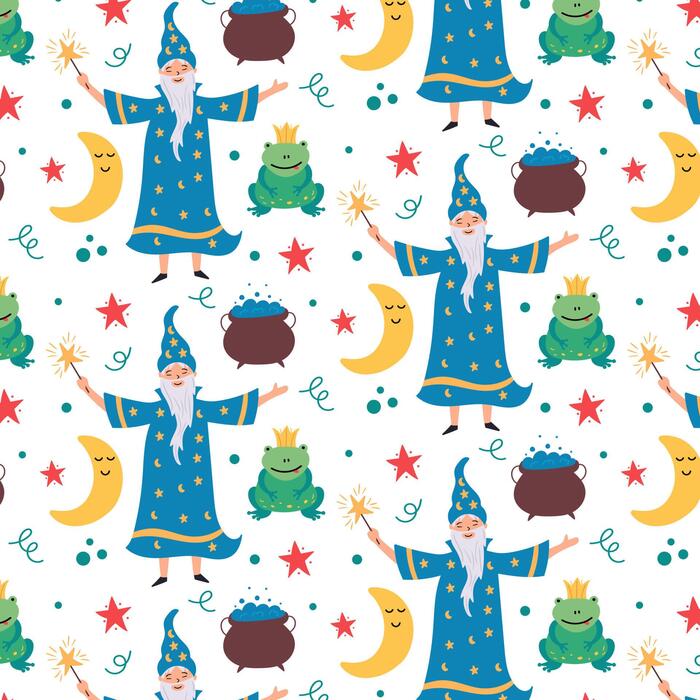 Wizard Pattern Vector Art, Icons, and Graphics for Free Download