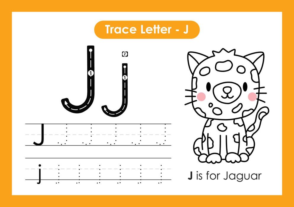 Trace Letter J Vector Art, Icons, and Graphics for Free Download